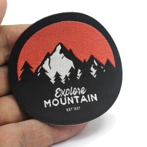10 Pcs Mountain Patch 2.4 Inch Iron on Patch Embroidery, Custom Patch ...