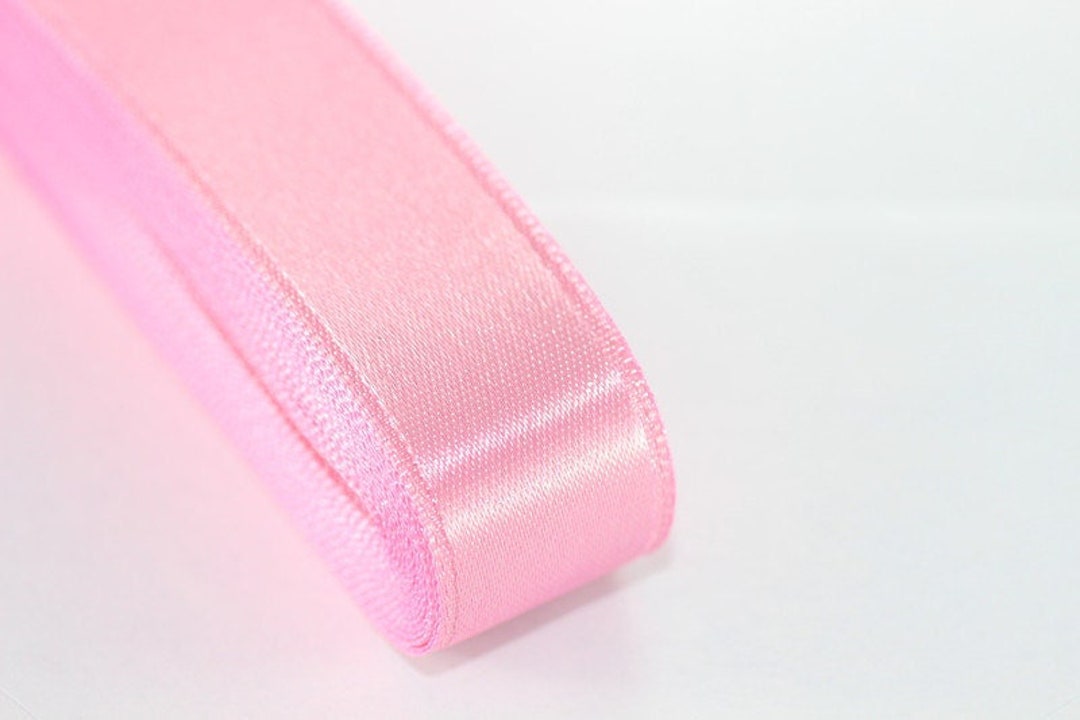 10 Meters (10.90 Yrd, Pink Satin Ribbon, Double Sided Ribbon, Silky ...
