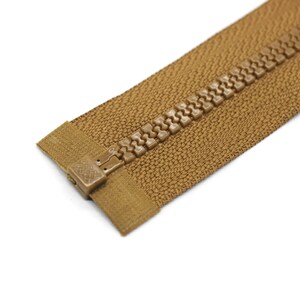6 Pcs Brown Separating Zipper, 30 Cm (12 Inches) Zipper, Plastic Chunky ...