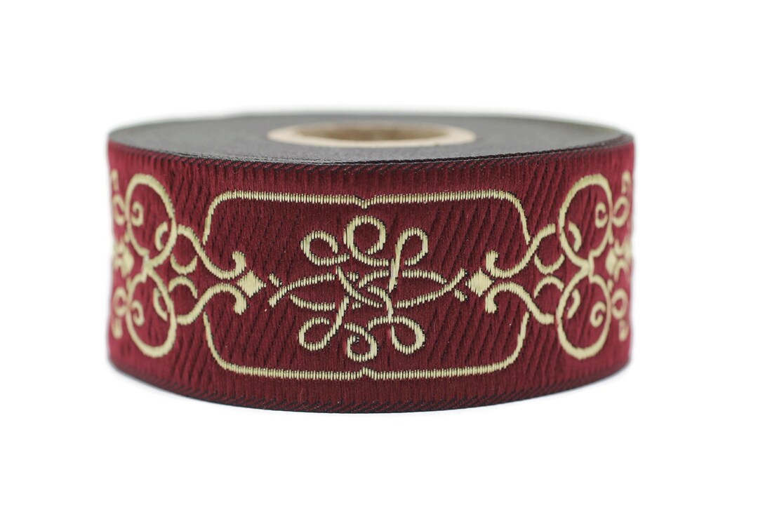 35 Mm Claret Red Nobility 1.37 (inch) | Novelty Ribbon | Celtic Ribbon ...