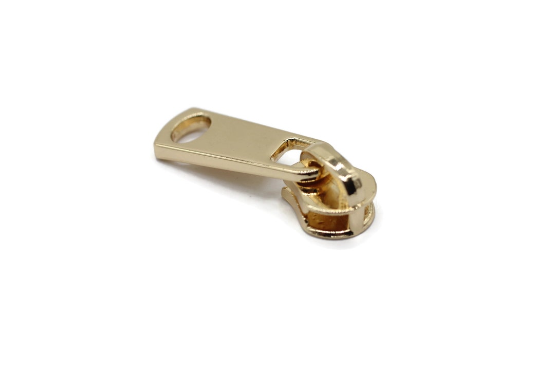 Gold Tone Zipper Pull, 32 Mm(1.2 Inches) #5 Metal Zipper Pulls, Zipper ...