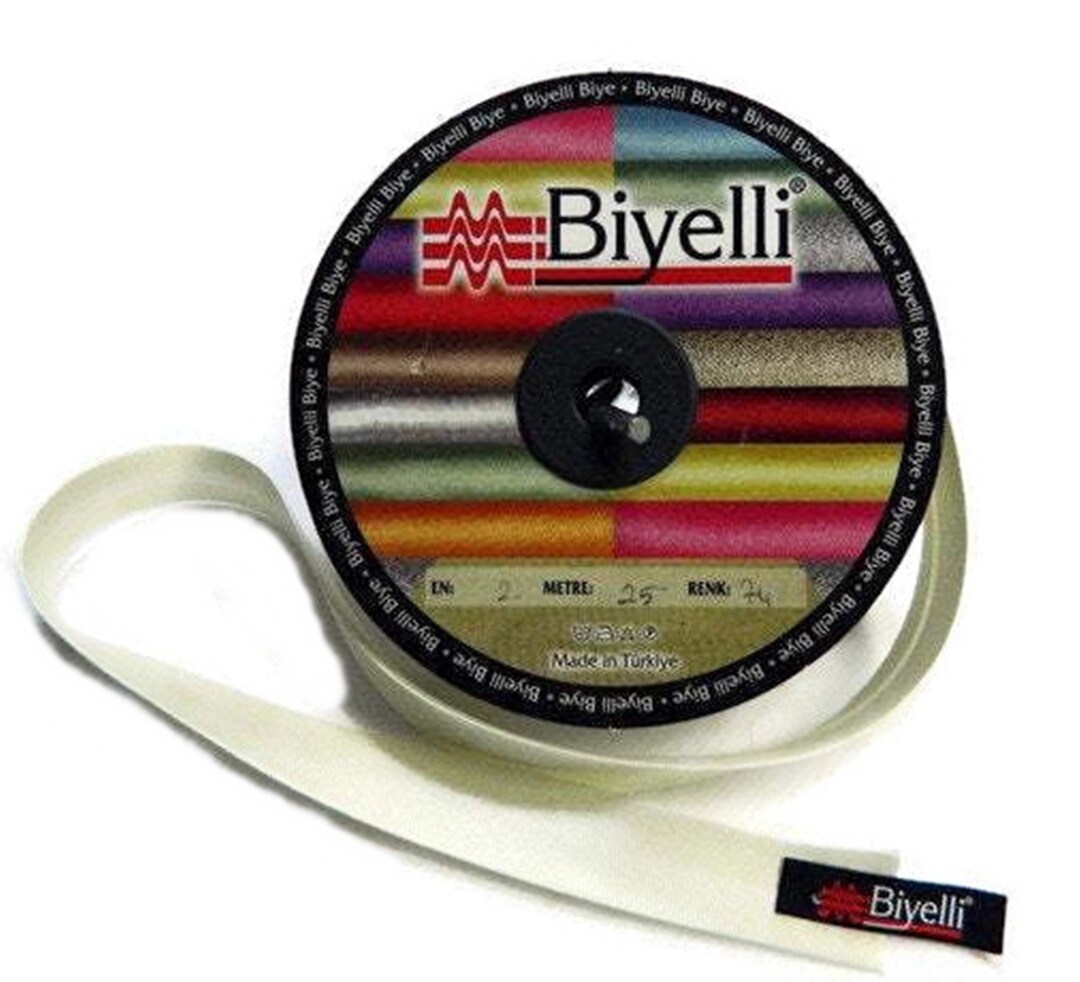 20 Mm Cream Bias, Satin Bias Tape, Bias Binding, Trim (0.78 Inches ...