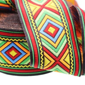 35 Mm Colorful African Motif Ribbon 1.37 Inches Vintage - Etsy