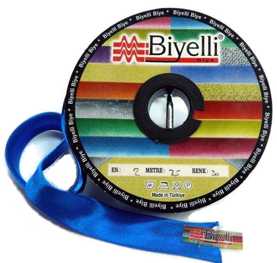 20 Mm Blue Bias, Satin Bias Tape, Bias Binding, Trim (0.78 Inches ...