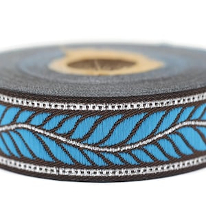 22 Mm Colorfull Feather Ribbon, 0.86 Inches, Jacquard Ribbon, Jacquard ...