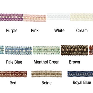 3/4 Inches Scroll Trim in 14 Colors, 20 Mm Elegant Gimp Braid Trim for ...