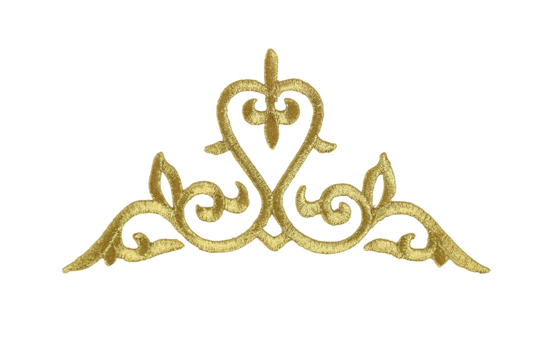 Gold Celtic Patch 2.9x5.7 Inches Iron on Patch Embroidery, Celtic ...