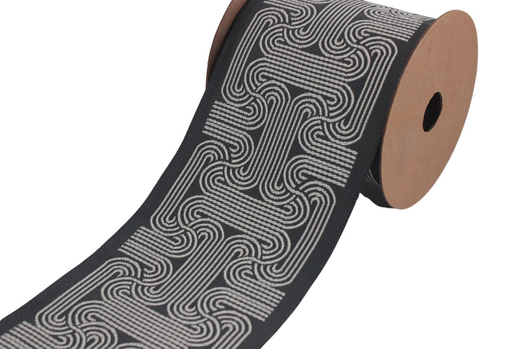 3.9" Curtain Trim Tape, Upholstery Trims, Fabric Trimmings, Drapery ...