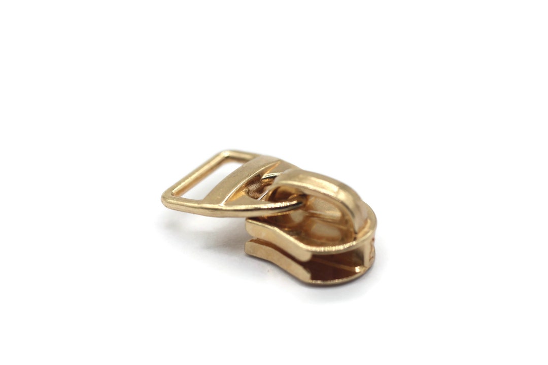 Gold Tone Zipper Pull, 23 Mm(0.9 Inches) #5 Metal Zipper Pulls, Zipper ...