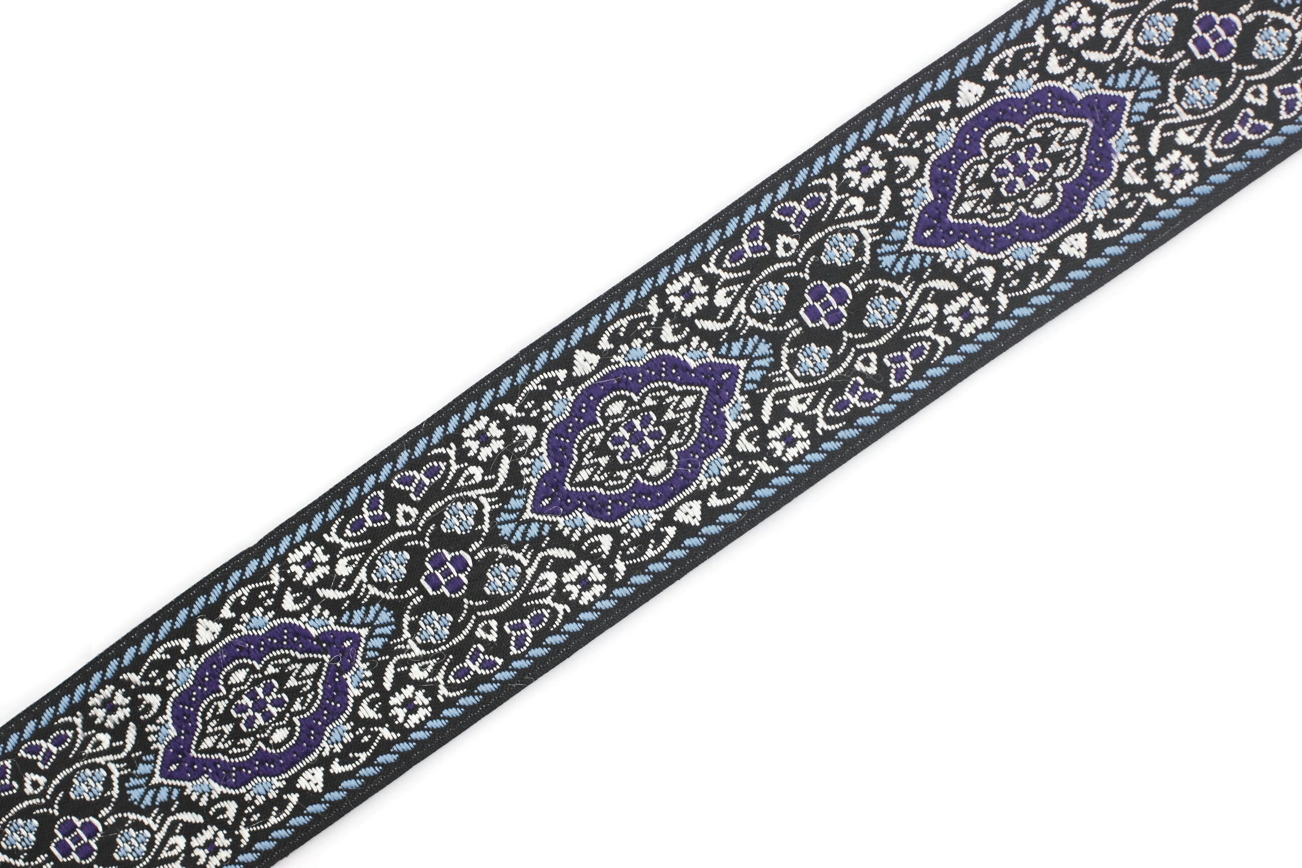 35 Mm Purple Medieval Motive Woven Border 1.37 Inches - Etsy