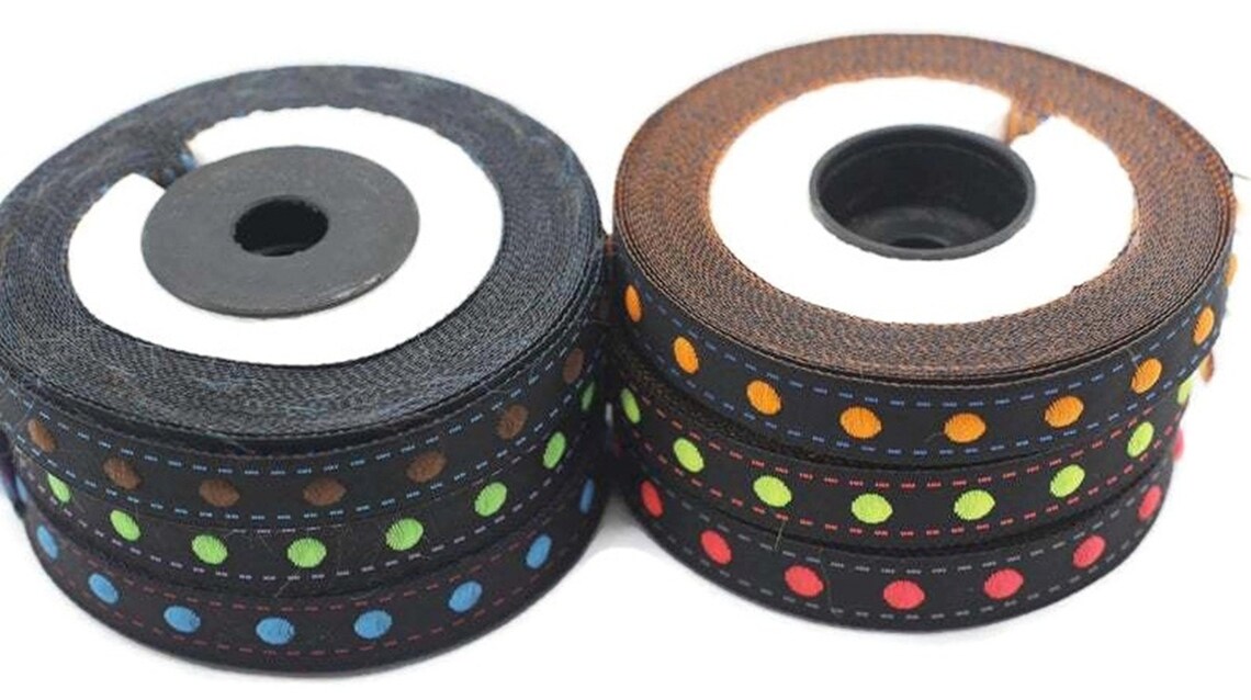 12 Mm Colorfull Ball Ribbon Trim 0.47inc Jacquard Ribbon - Etsy