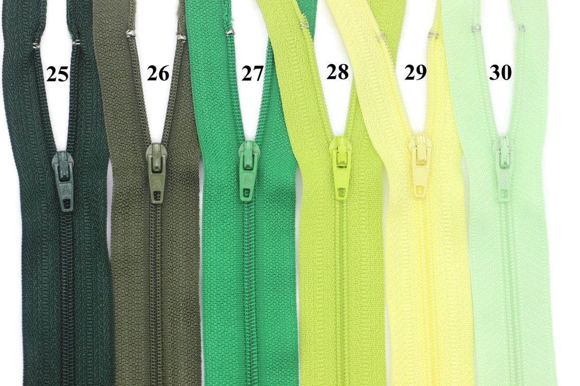 5 Pcs Pants Zippers, 18-60cm (7-23inches) Zipper, Dress Zipper, Skirt ...