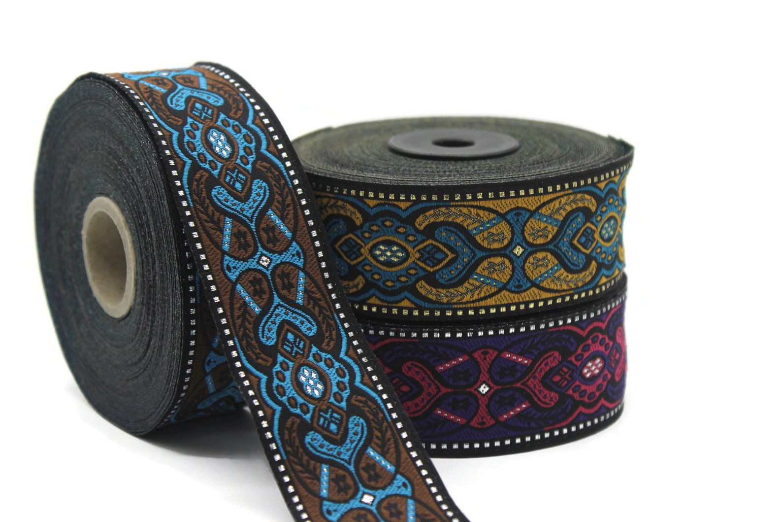 35 Mm Mystic Jacquard Ribbons (1.37 Inches) Sewing Crafts, Woven Trim ...