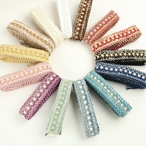 3/4 Inches Scroll Trim in 14 Colors, 20 Mm Elegant Gimp Braid Trim for ...