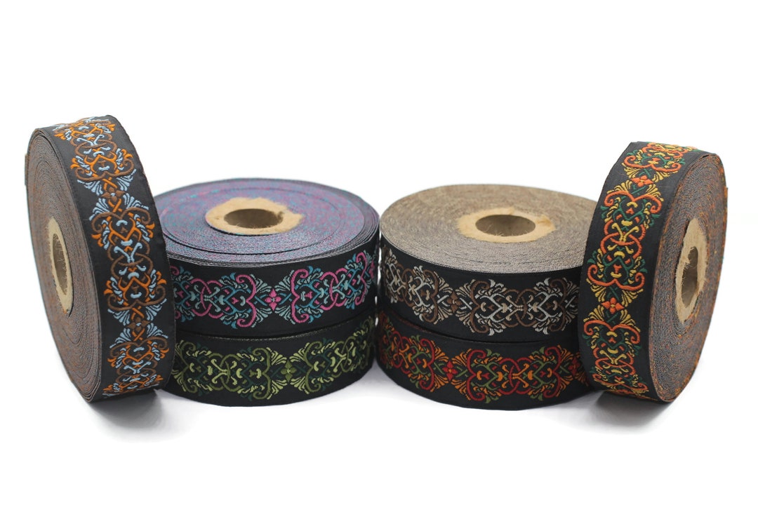 25 Mm Celtic Knot Jacquard Ribbons (0.98"), Sewing Trim, Dirndl Apron ...