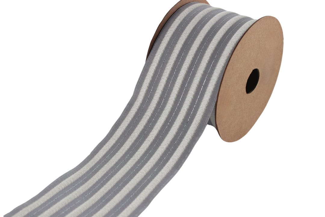 2.7" Embroidery Curtain Trim, Cream Color Jacquard Ribbon for Curtains ...