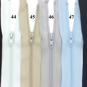 5 Pcs Pants Zippers, 18-60cm (7-23inches) Zipper, Dress Zipper, Skirt ...