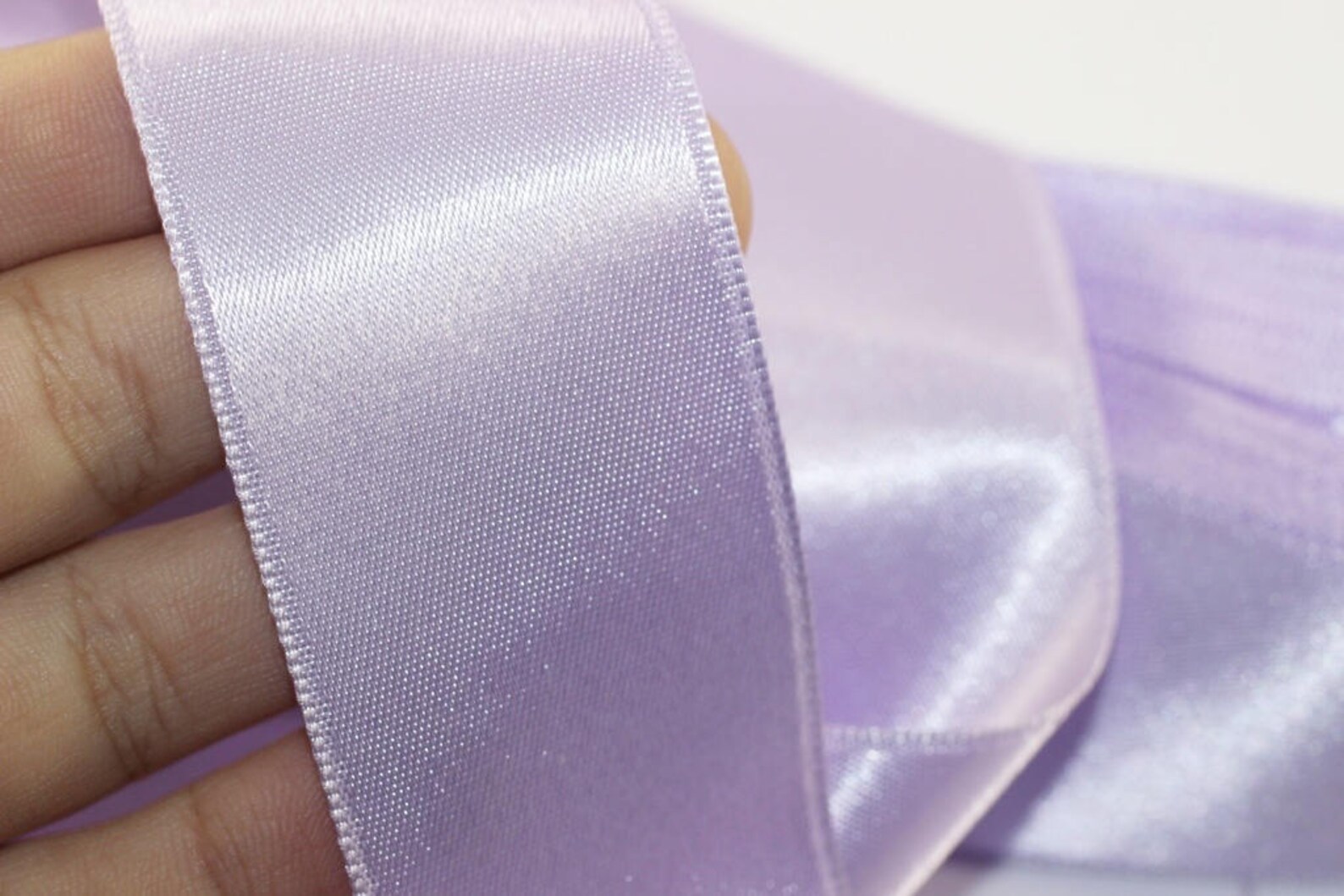 10 Meters Lilac Satin Ribbon Double Sided Ribbon Silky - Etsy