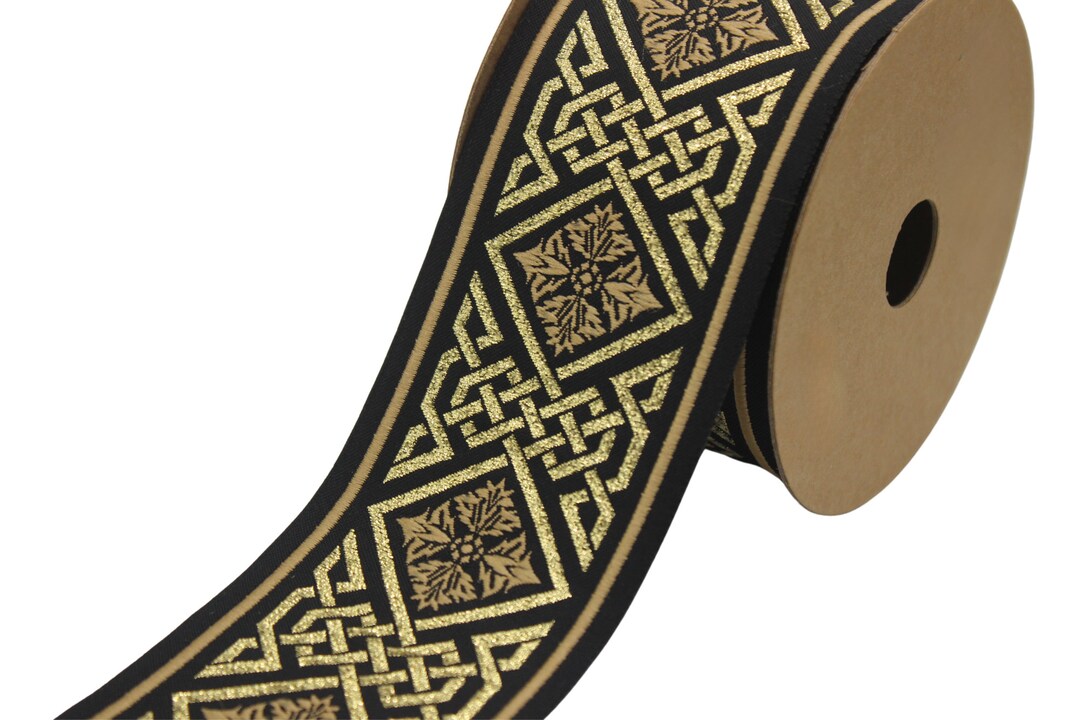 68 Mm Embroidered Ribbons (2.67 Inch), Carpet Motive, Sewing Trim ...