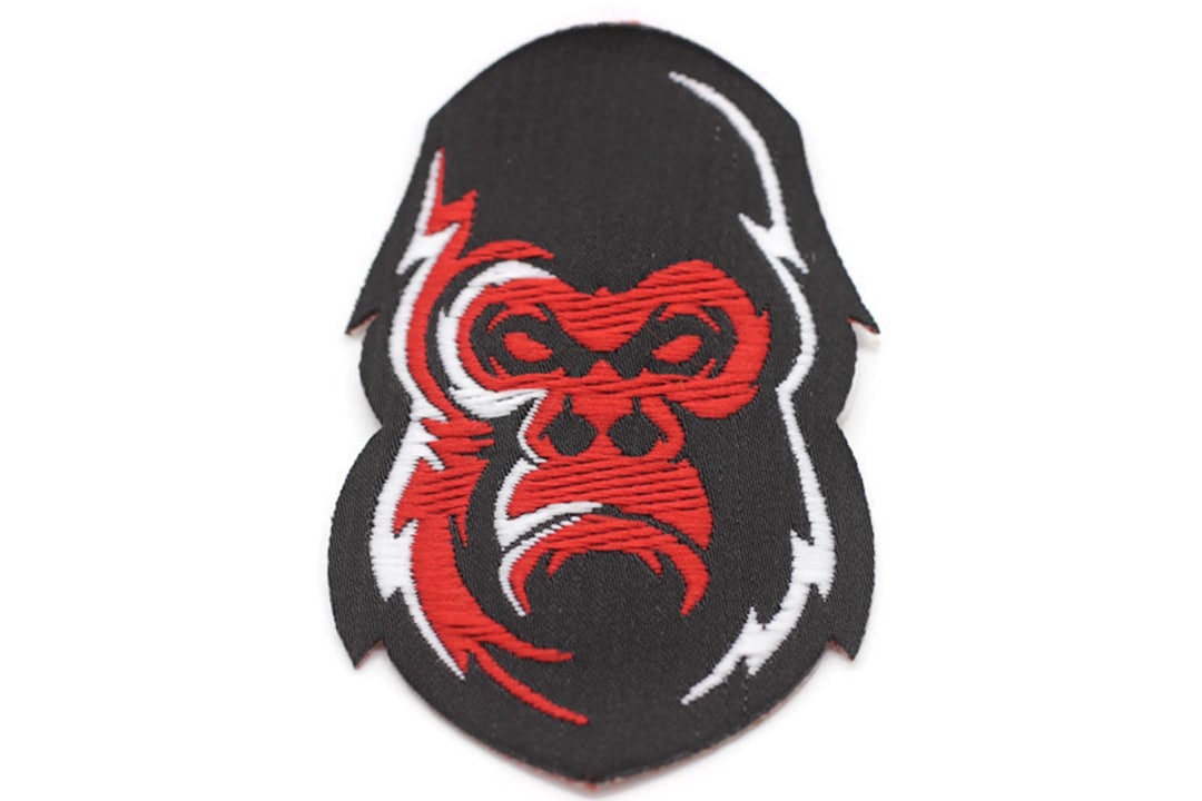 The Gorilla Patch 1.7 Inch Iron on Patch Embroidery, Custom Patch, High ...