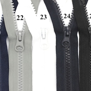 Separating Zipper, 30-100cm (12-40 Inches)#5, Plastic Chunky Teeth ...