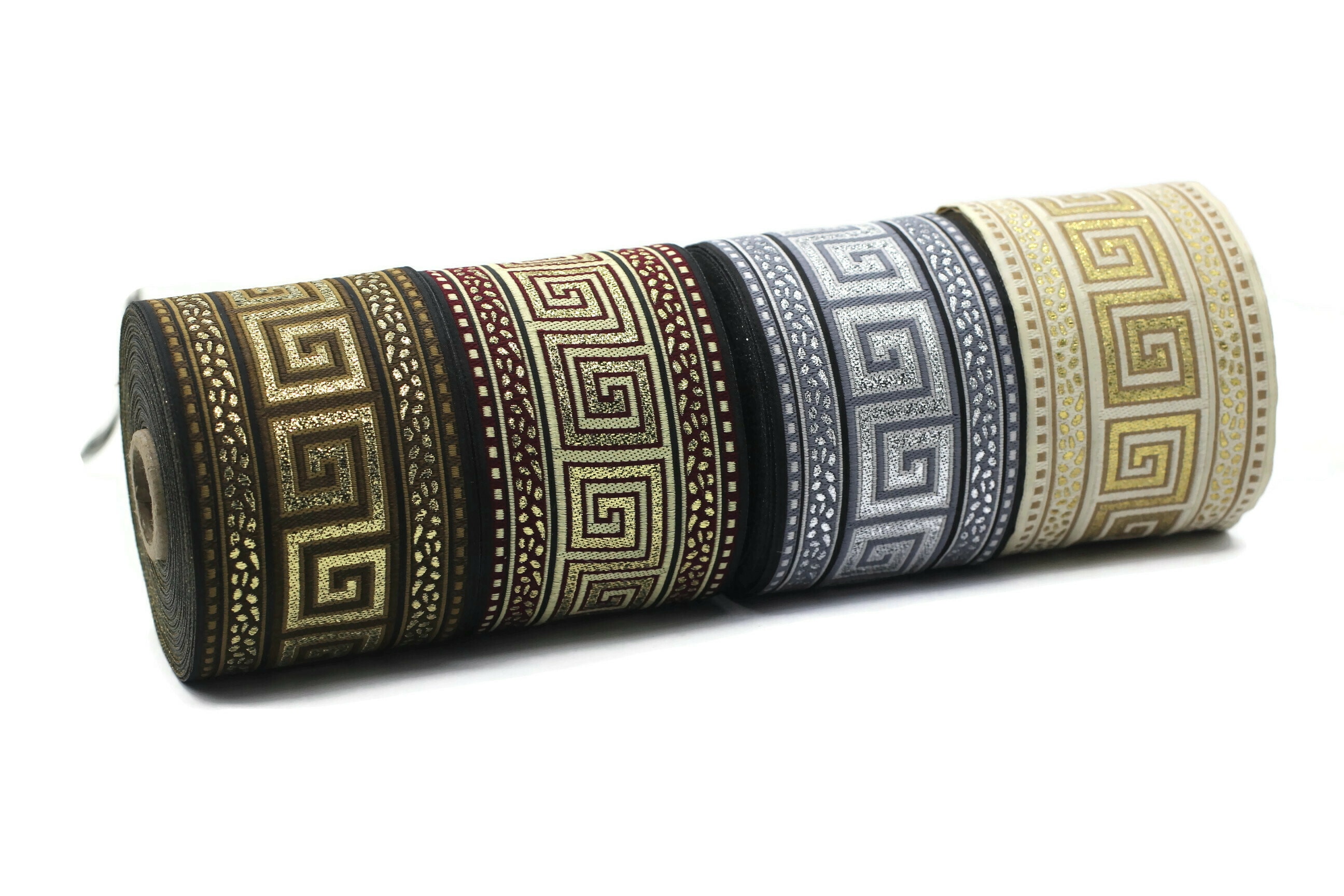 Choose Your Greek Key Jacquard Ribbon 70mm (2.75 Inches), Drapery Trim ...