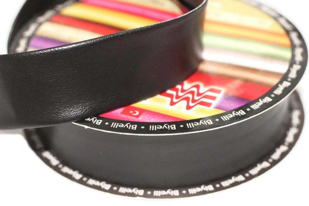 20 Mm Black Sewing Tape, Leather Bias Tape, Sewing Binding, Trim (0.78 ...
