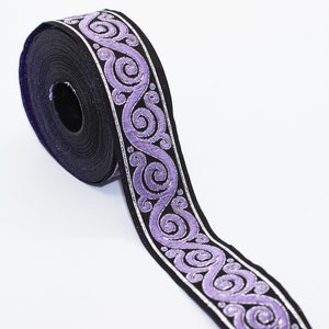 35 Mm Lilac Scroll Jacquard Trim (1.37 Inches), Native American ...