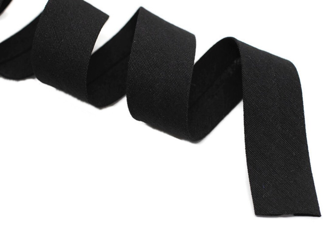 20 Mm Black Cotton Bias, Cotton Bias Tape, Bias Binding, Trim (0.78 ...