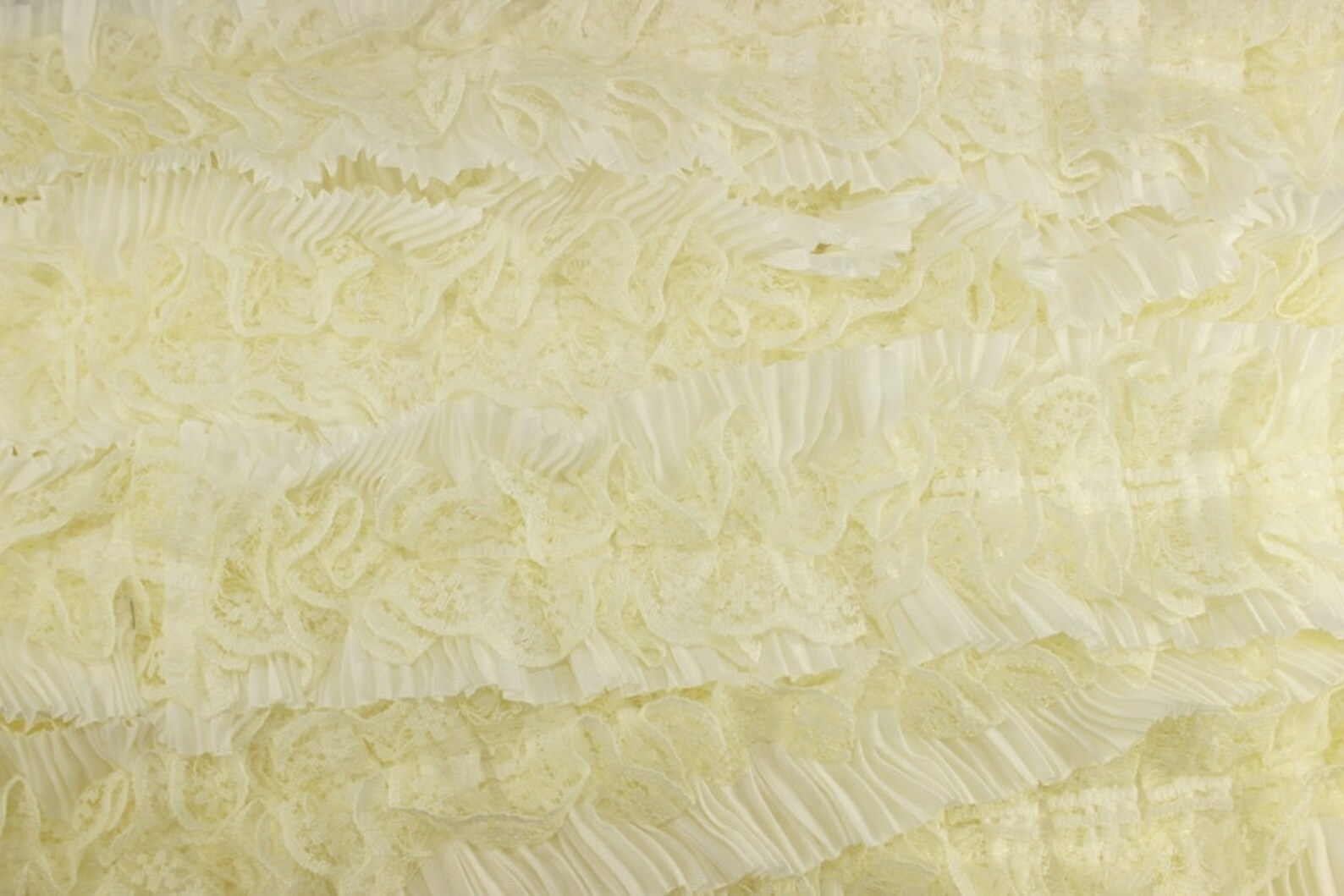 52 Mm Ivory Pleated Ruffle With Layer Pleated Ruffle Lace - Etsy