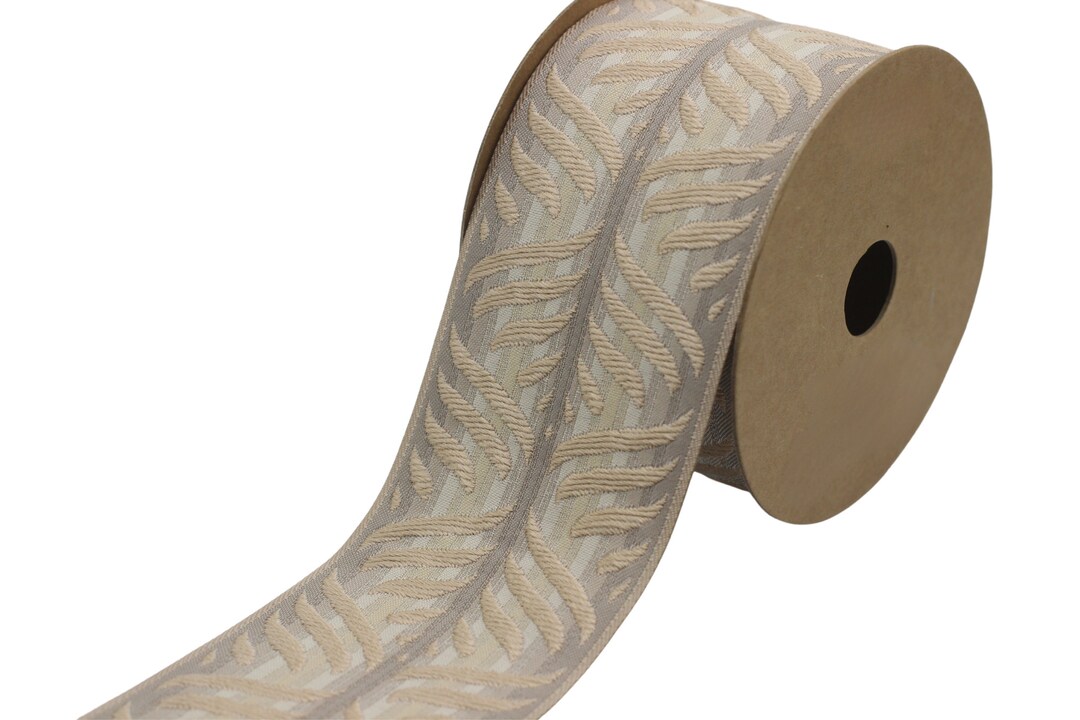 2.67" Leaf Trim Tape, Upholstery Trim, Fabric Trimmings, Drapery ...