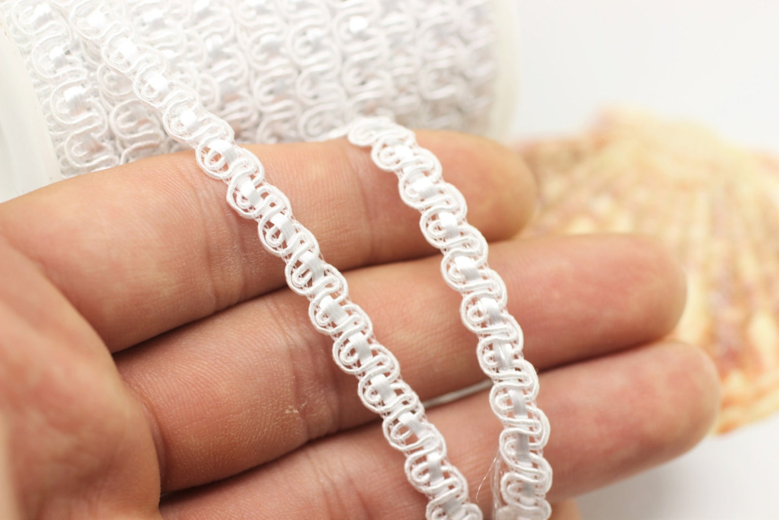 White Sewing Trim Decorative Trim Braid Sewing Ribbon - Etsy