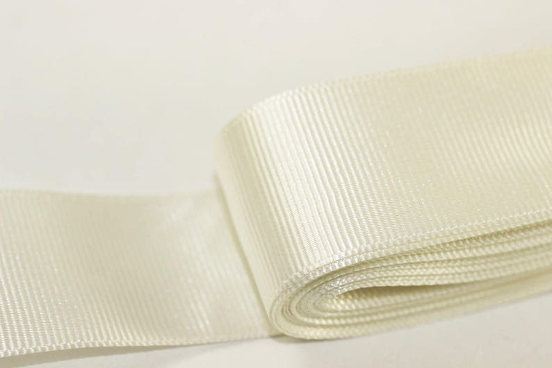10 Meters 10.93 Yrds 10/20/30/40mm Ivory Grosgrain Ribbon | Etsy