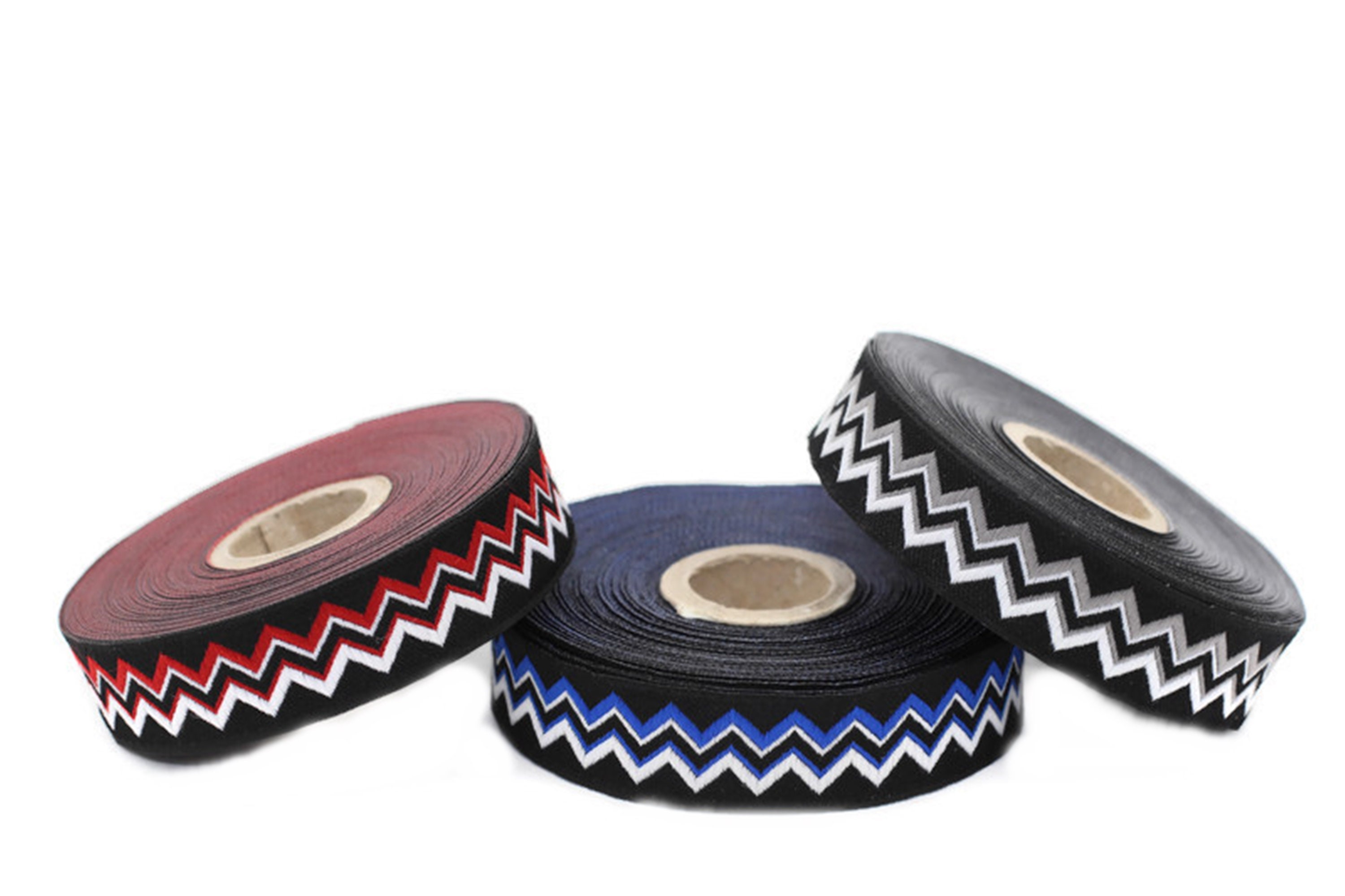 20 mm Red Zigzag Ribbon 0.78 inch Zigzag trim Jacquard | Etsy