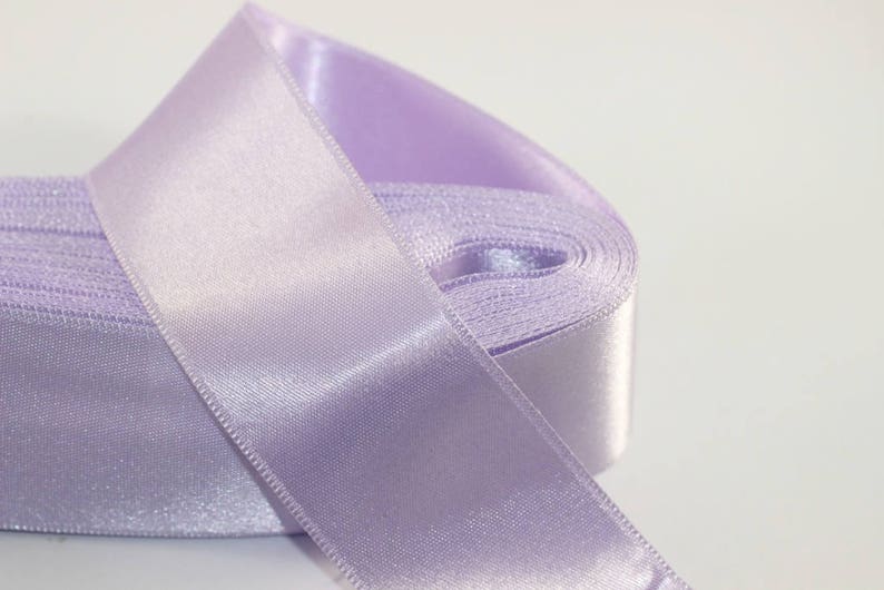10 meters Lilac Satin Ribbon Double Sided Ribbon Silky | Etsy