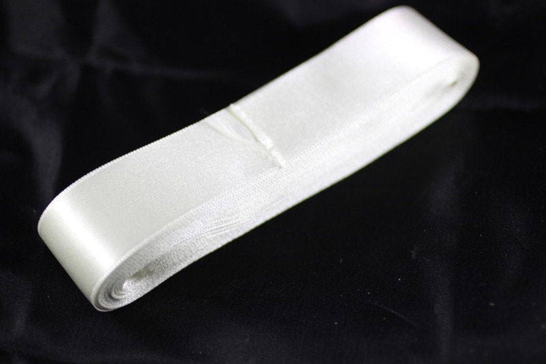 10 Meters White Satin Ribbon, Double Sided Ribbon, Silky Ribbon, Satin ...