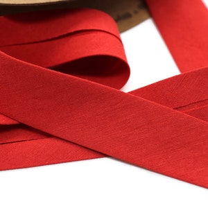 20 Mm Red Cotton Bias Cotton Bias Tape Bias Binding Trim - Etsy