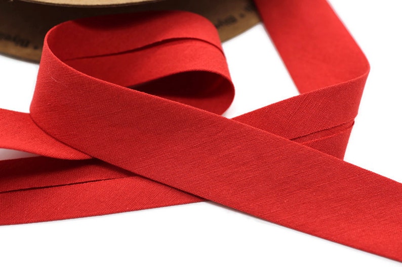 20 Mm Red Cotton Bias Cotton Bias Tape Bias Binding Trim - Etsy