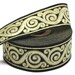 35 Mm Yellow Scroll Jacquard Trim 1.37 Inches, Native American Jacquard ...