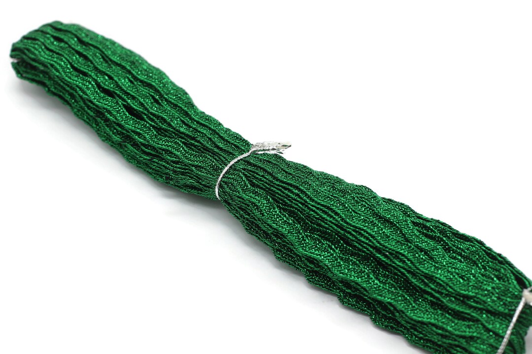5 Mm Zig Zag Soutache Cord, Metallic Green Braid Cord, Twisted Cord ...
