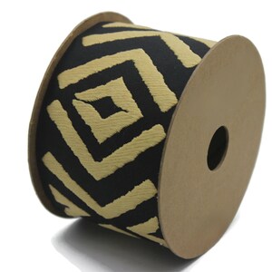 2.7" Embroidery Curtain Trim, Tuscan Color Jacquard Ribbon for Curtains ...