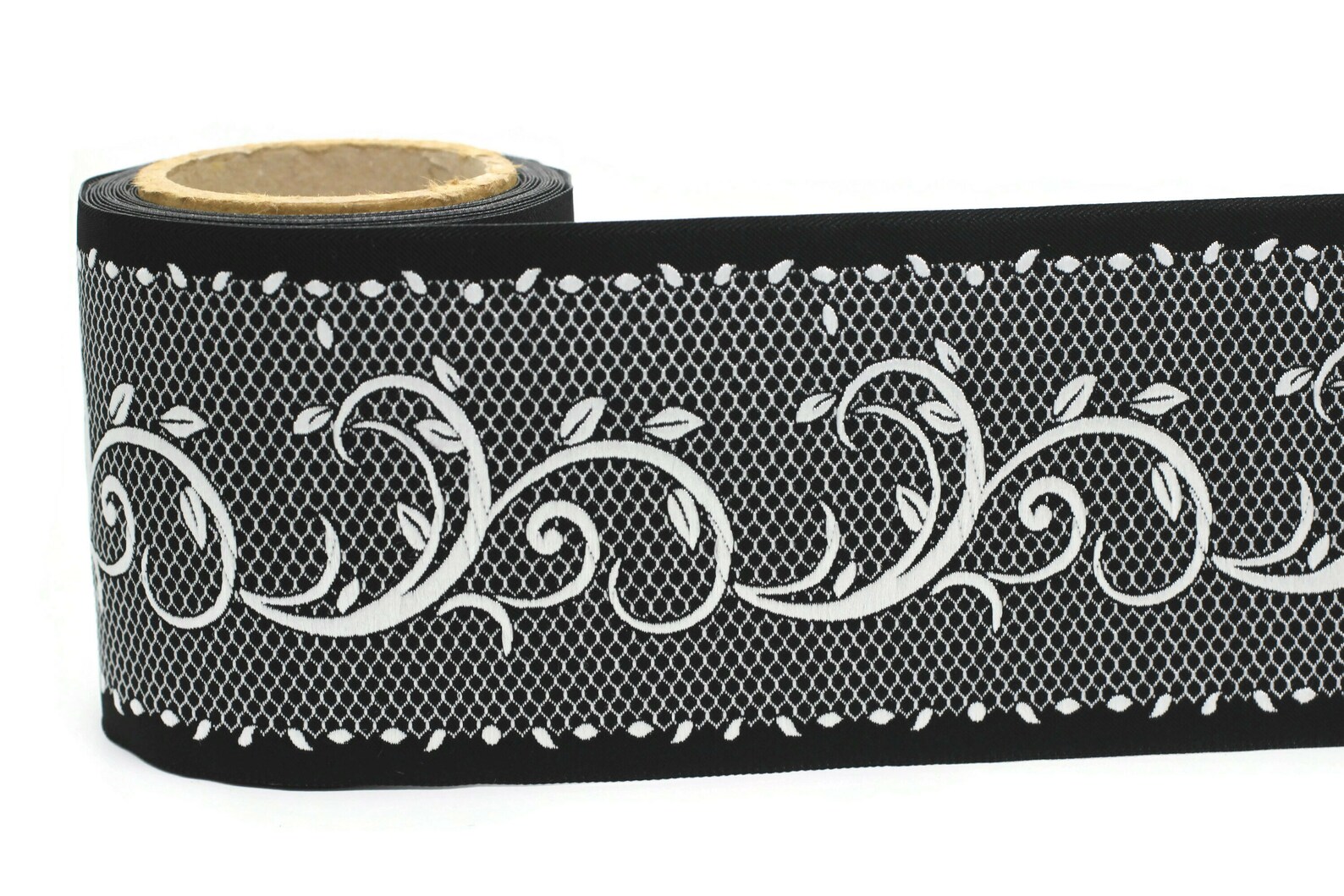 100 Mm Embellishing Curtains With Ribbon (3.93 Inch), Jacquard Trims ...