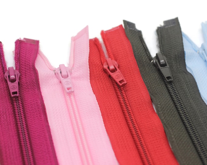 Tip#8 Metal Zipper White Teeth | 4 Inch-29.5 Inch Size |fashion Zipper ...