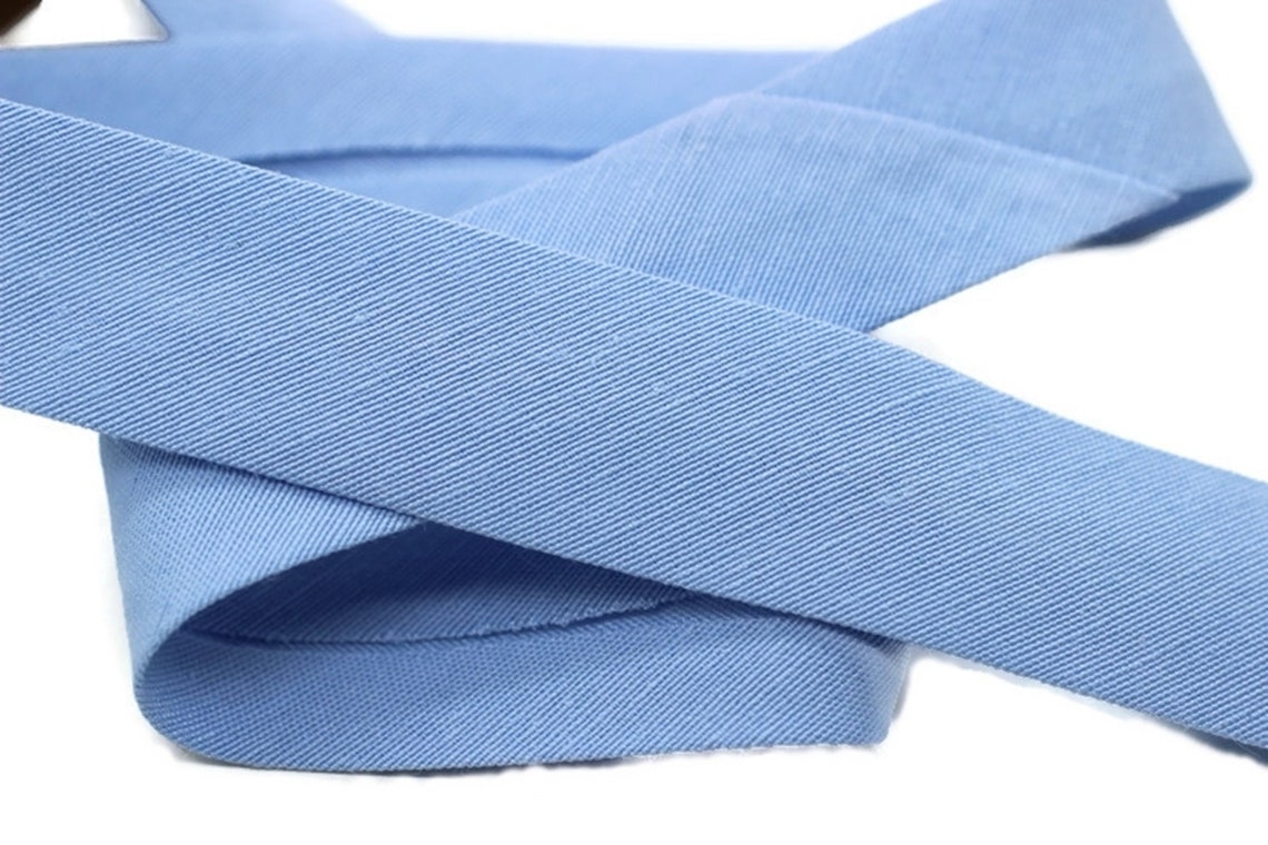 20 Mm Blue Cotton Bias, Cotton Bias Tape, Bias Binding, Trim (0.78 ...
