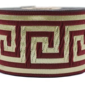 50 Mm Greek Key Ribbon, Jacquard Trims (1.96 Inches), Vintage Ribbons ...