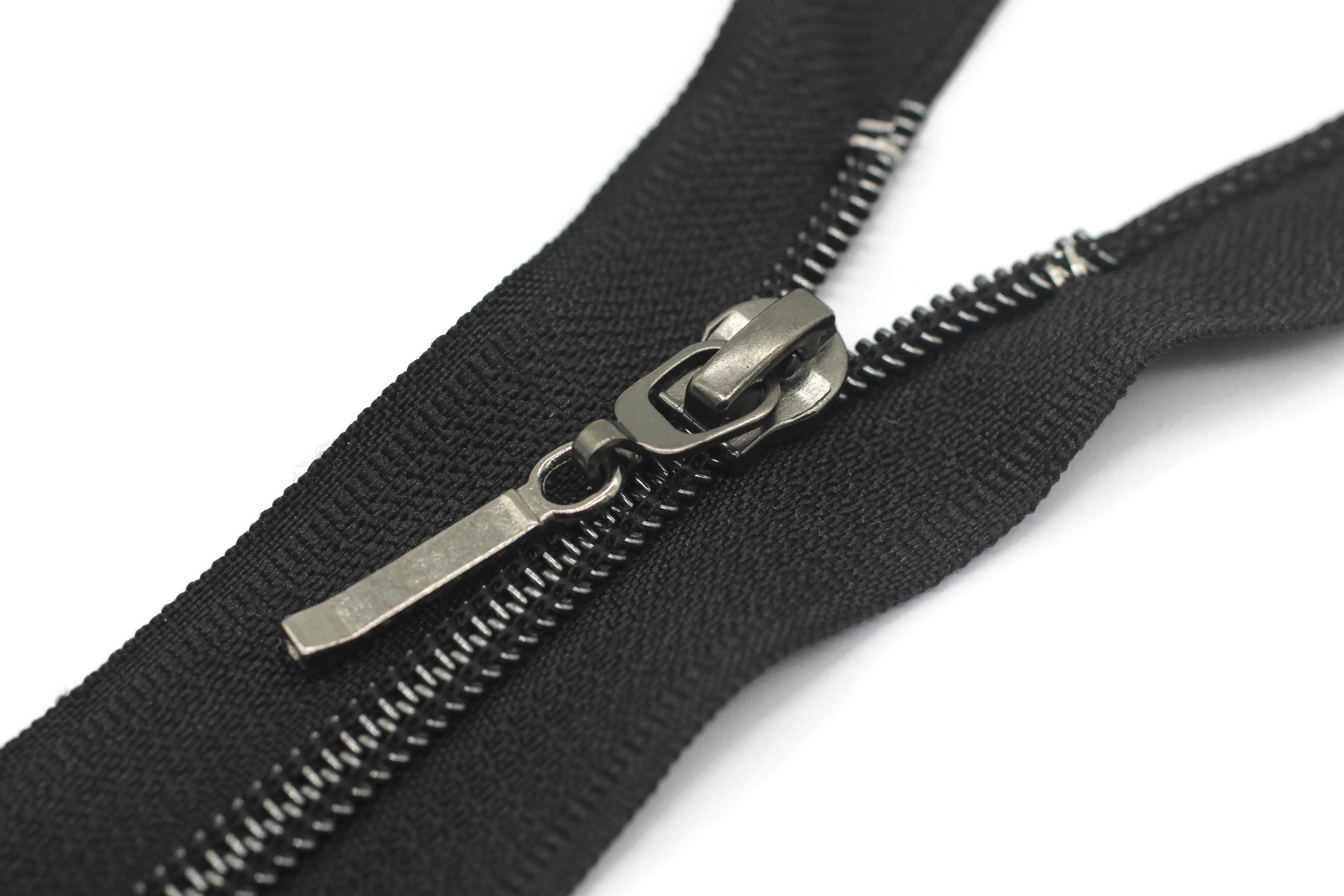 Open Metal Zipper