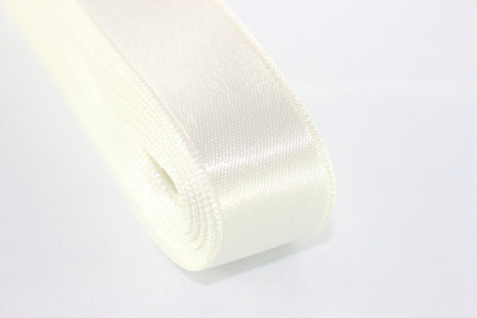 10 Meters 10.90 Yrds Ivory Satin Ribbon, Double Sided Ribbon, Silky ...