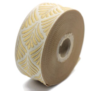 35 Mm Golden Seashell 1.37 (inch) | Seashell Ribbon | Embroidered Woven ...