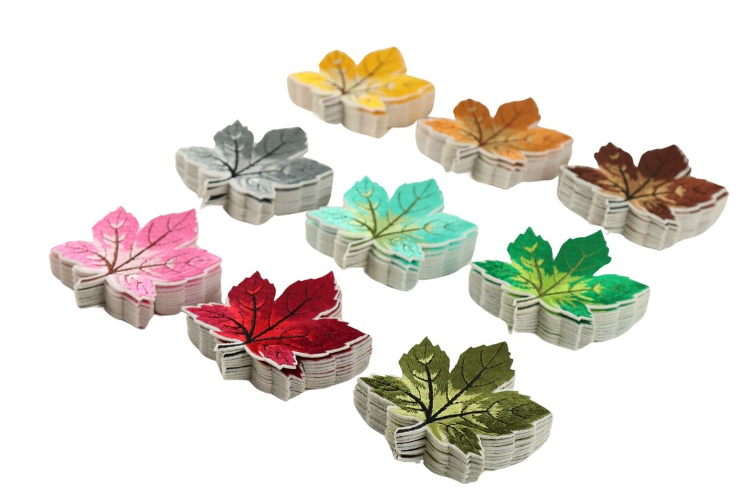 All in One Maple Leaf Patch Set, 90 Pcs in One Pack, 3.1" Iron on Patch ...