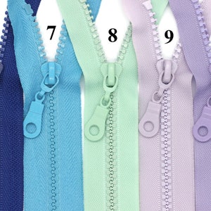 2 Pc Separating Zipper, 30-100cm(12-40 Inc)#5, Plastic Chunky Teeth ...